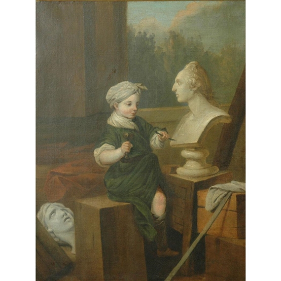 Charles-André van Loo | Allegory of Sculpture | MutualArt