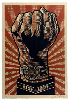 Shepard Fairey | Rise Above Fist (2006) | MutualArt
