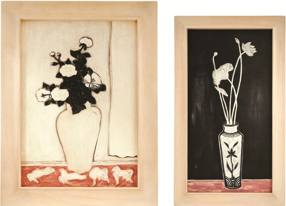 Sanyu | 2 Works: White Peony with four ponies (2004) | MutualArt