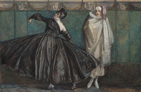 Franz von Bayros | TÄNZERIN UND PIERROT (Circa 1910) | MutualArt