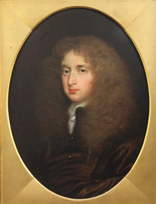 Michael Dahl | Portrait of a gentleman wearing a brown coat | MutualArt