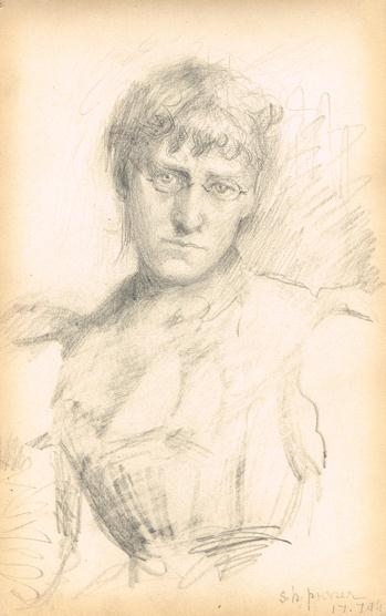 Sarah Henrietta Purser | SKETCHBOOK OF 20 WORKS INCLUDING PORTRAITS AND ...