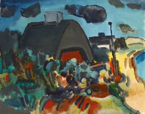 Mollenhauer Ernst | FRIESENHAUS AM WATT (Circa 1955) | Artwork ...