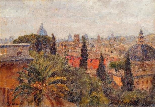Alexandre Roubtzoff | VUE DE ROME (1922) | MutualArt