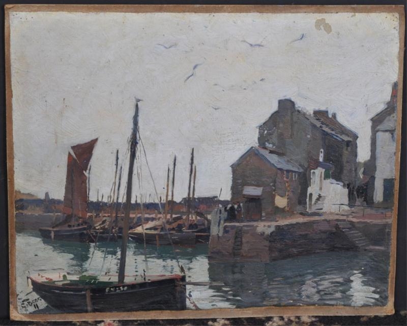Claus Bergen | Harbor Scene | MutualArt