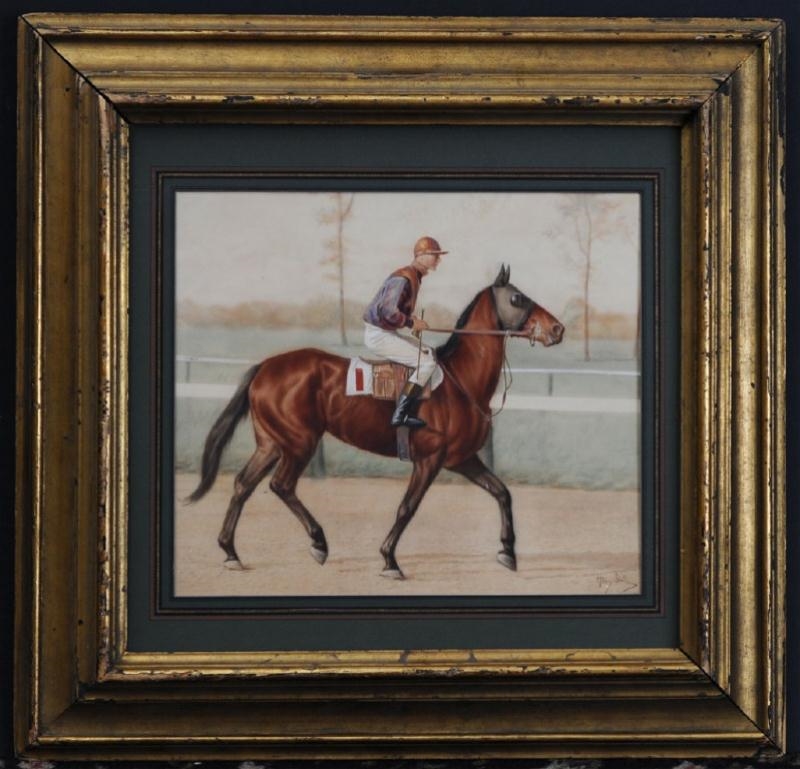 Henry Stull | Portrait of a Race Horse and Jockey | MutualArt