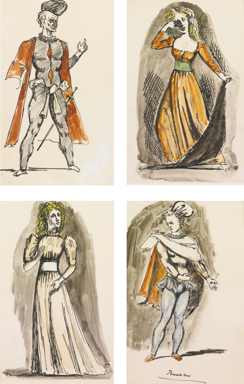Balthus | 10 WORKS: ÉTUDE POUR LES COSTUMES DU LES CENCI (Circa 1935 ...