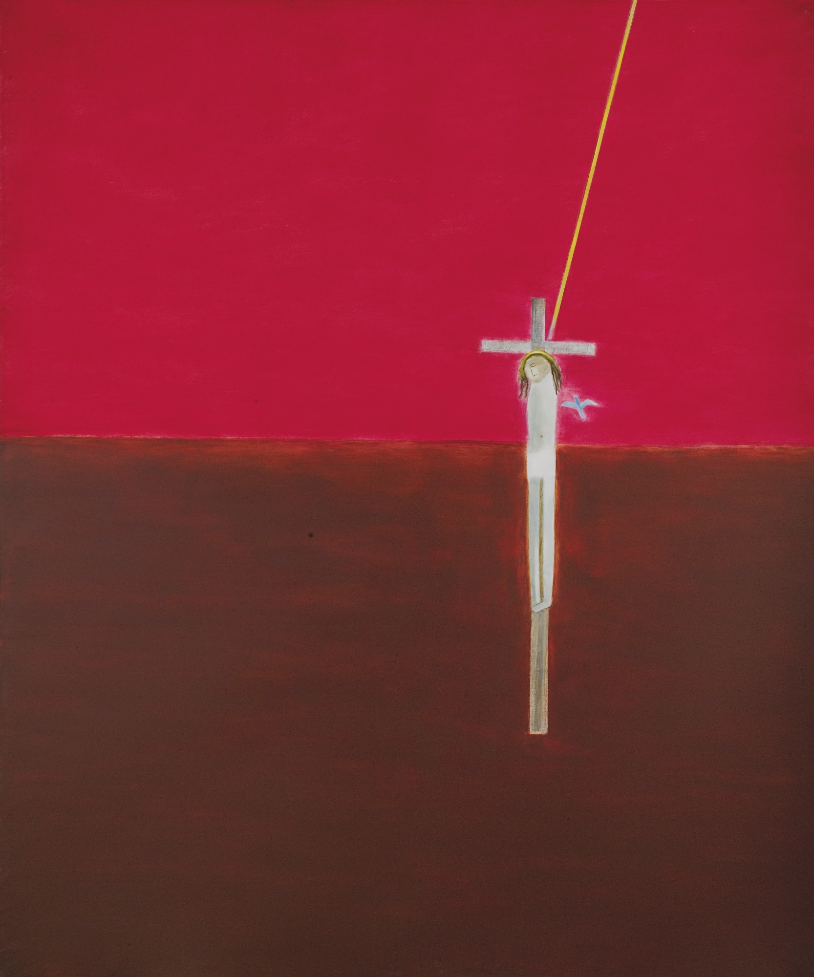 Craigie Aitchison | CRUCIFIXION (1991) | MutualArt