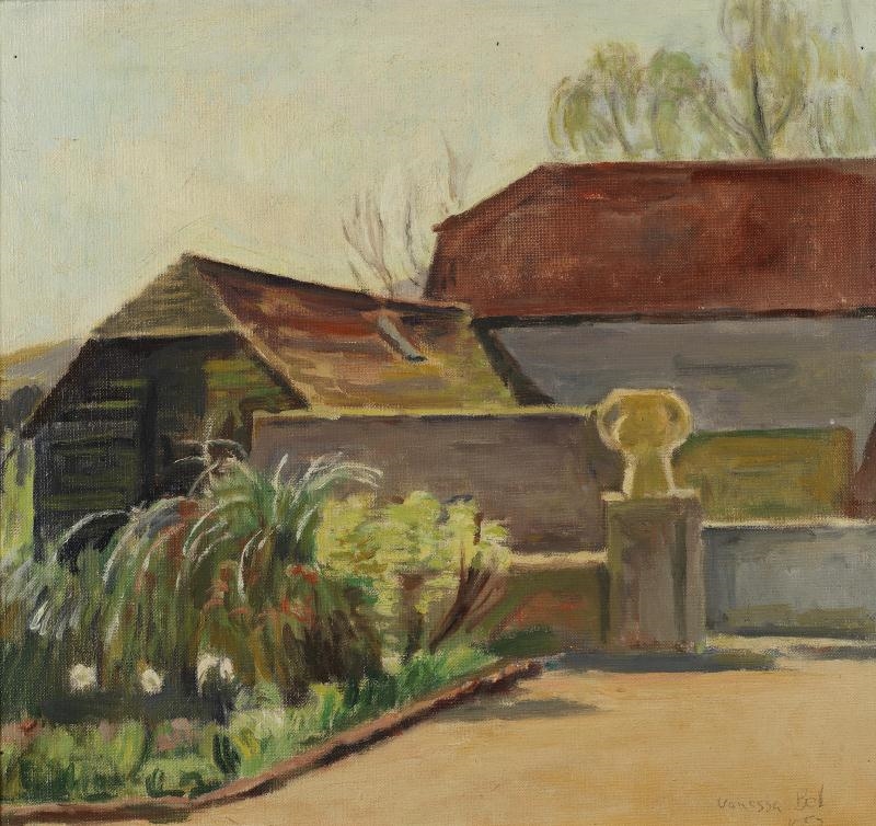 Vanessa Bell | Flowers in Quentin Bell's mug (1955) | MutualArt