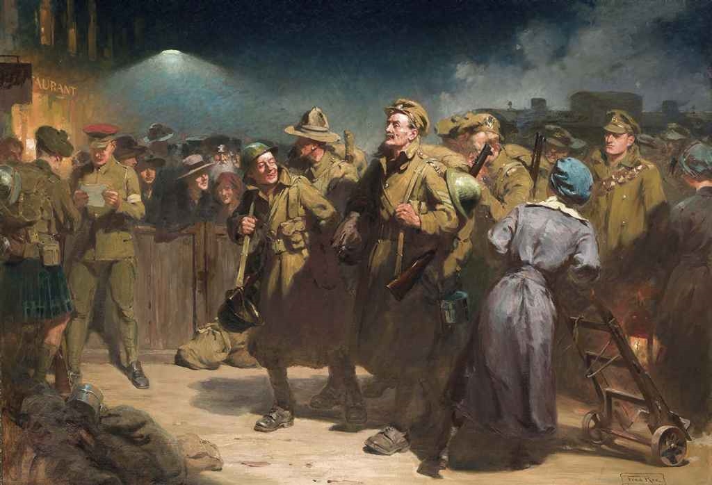 Fred Roe | The return of the victors, Waterloo Station | MutualArt
