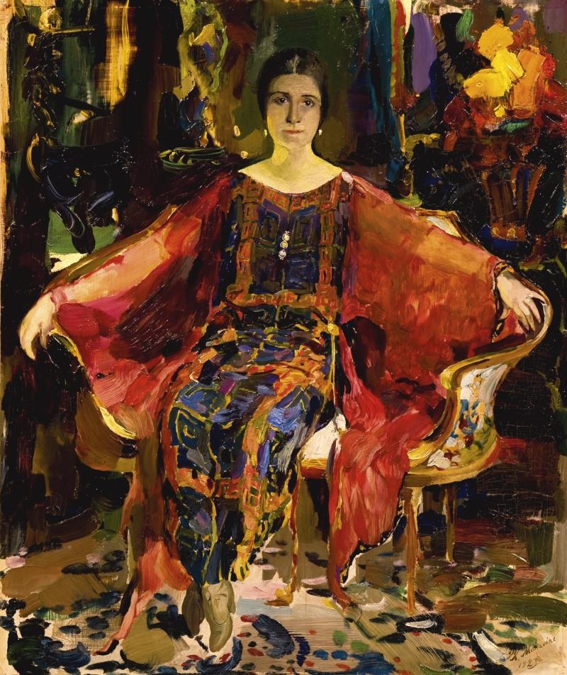 Philip Malyavin | PORTRAIT OF THE BALLERINA ALEXANDRA BALASHOVA (1923 ...