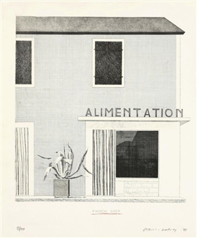 David Hockney | FRENCH SHOP (1971) | MutualArt