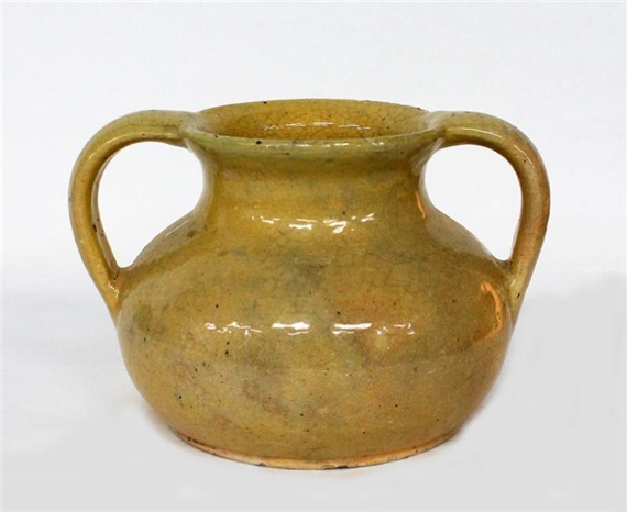 Jova Rancich | Large pottery handled vase | MutualArt
