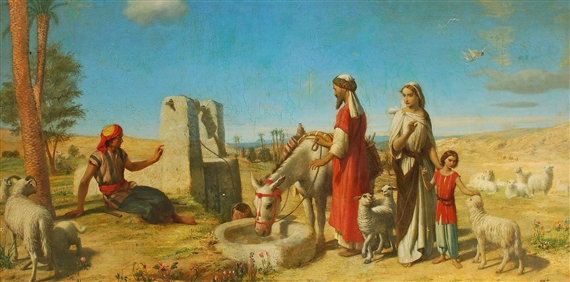 John Rogers Herbert | Return of the Holy Family from Egypt to the land ...