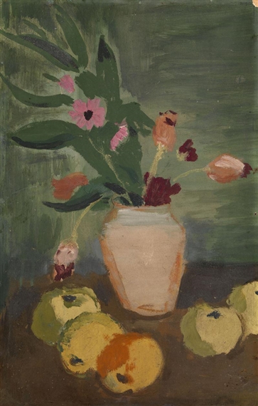 Alexander Isaakovich Rusakov | Still Life With Flowers and Apples (1950 ...