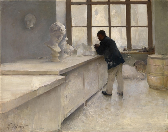 Petro Oleksiiovych‏ Levchenko | The Sculptor in his Studio (1910s ...