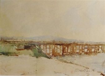 Gordon Stuart | Old gentleman seated at an Eisteddfod | MutualArt