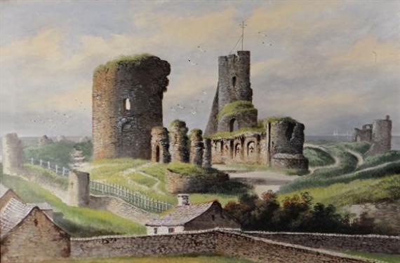 Alfred Worthington | castle ruin, Aberystwyth | MutualArt