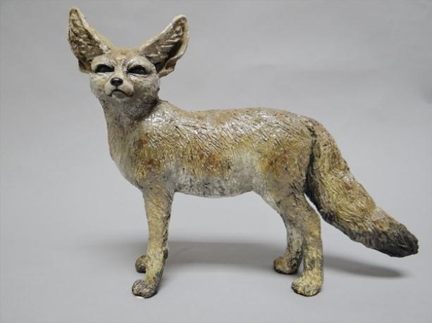 Sallie Wakley | raku fired ceramic crow | MutualArt