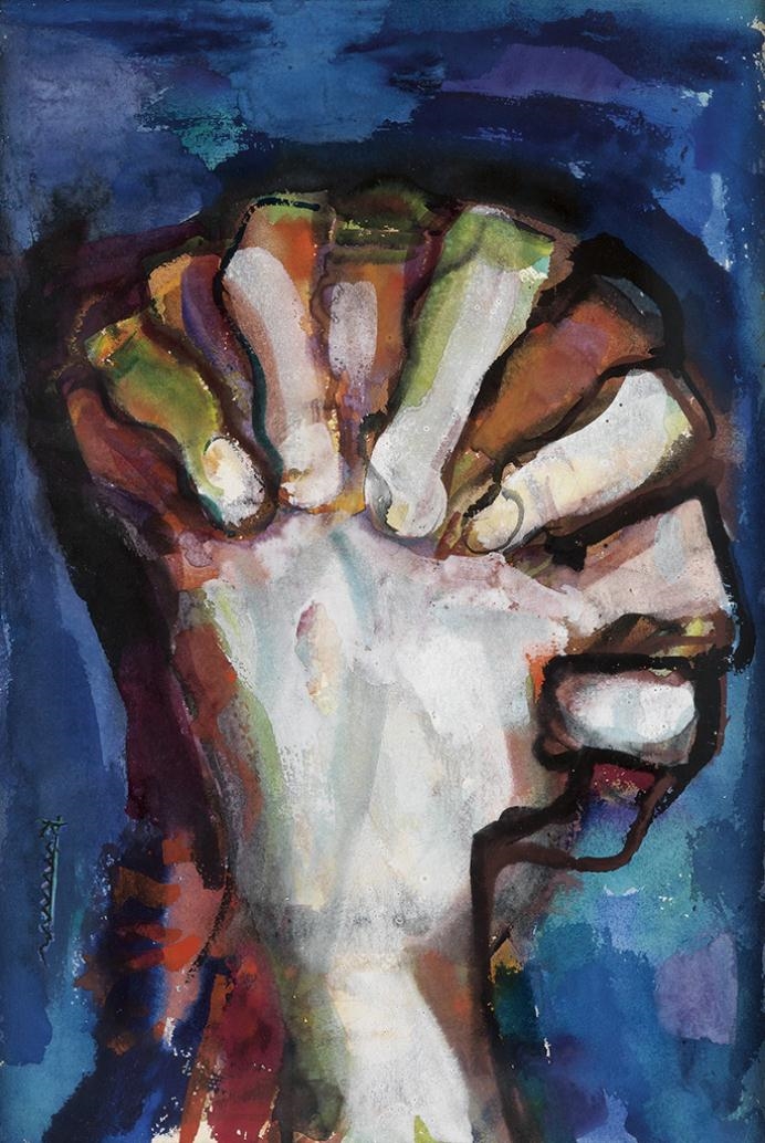 Abraham Rattner | Hands from the Last Judgment (1948) | MutualArt