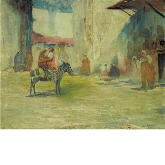 Caleb Arnold Slade | Tunisian Street Scene | MutualArt