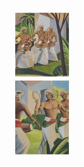 George Keyt | Untitled (Musicians) | MutualArt