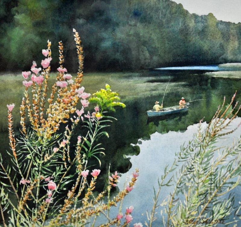 Arthur Shilstone | Fly Fishing from a Canoe | MutualArt