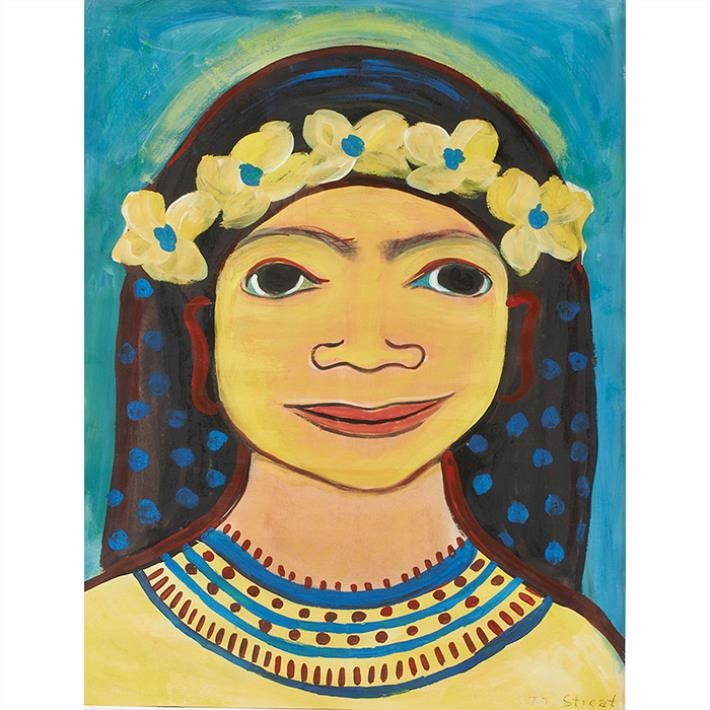 Thelma Johnson Streat | Hawaiian Girl in Yellow (Circa 1950) | MutualArt