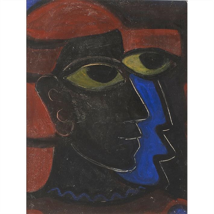 Thelma Johnson Streat | Seated Woman (Circa 1950) | MutualArt