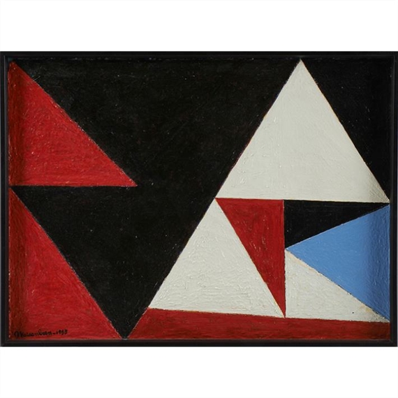 Rudolph Weisenborn | Geometric Abstraction (1955) | MutualArt