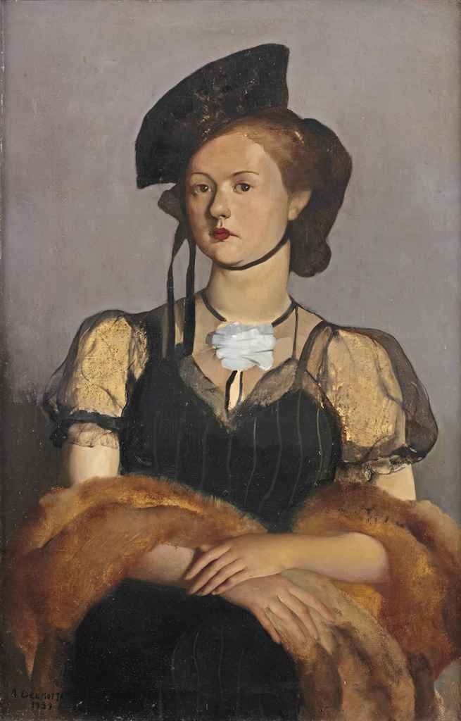 Marcel Delmotte | Portrait of a lady (1939) | MutualArt