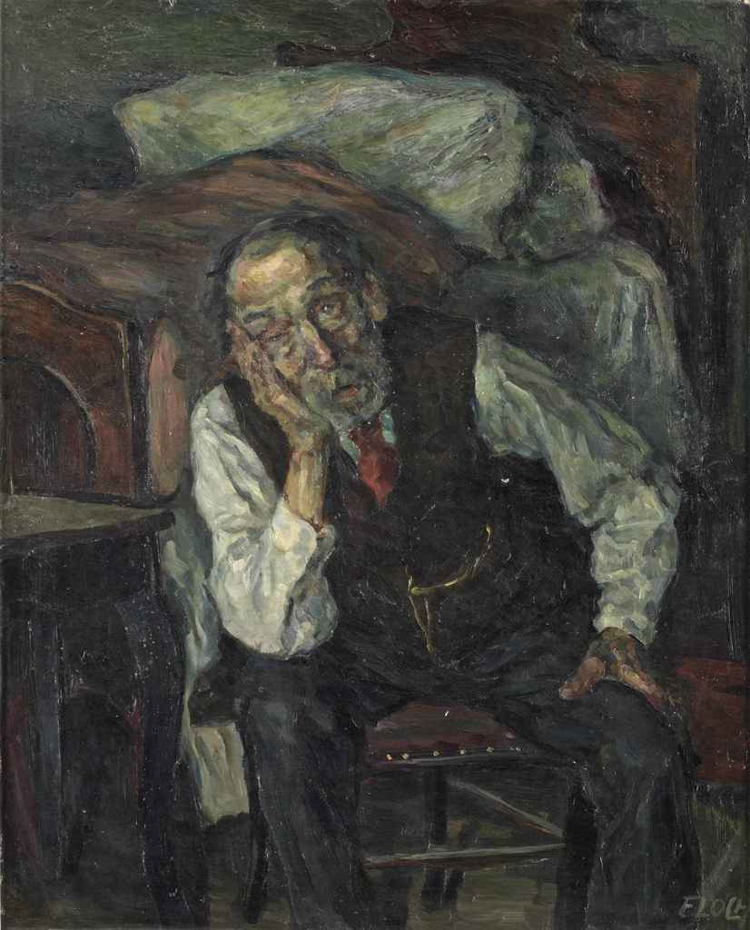 Joseph Floch | Portrait of an older men (1916 - 1917) | MutualArt