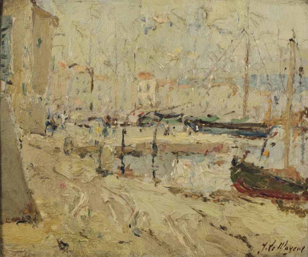 Adrien Jean Le Mayeur de Merprés | The harbour of St. Tropez | MutualArt