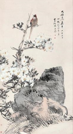 Ren Yi | Flower and bird (1892) | MutualArt
