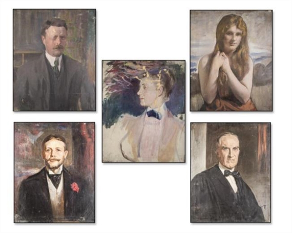 Kenneth Frazier | 5 works; Portraits of Gentlemen and Ladies | MutualArt