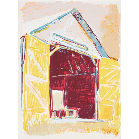 Wolf Kahn | New barn doors (1982) | MutualArt