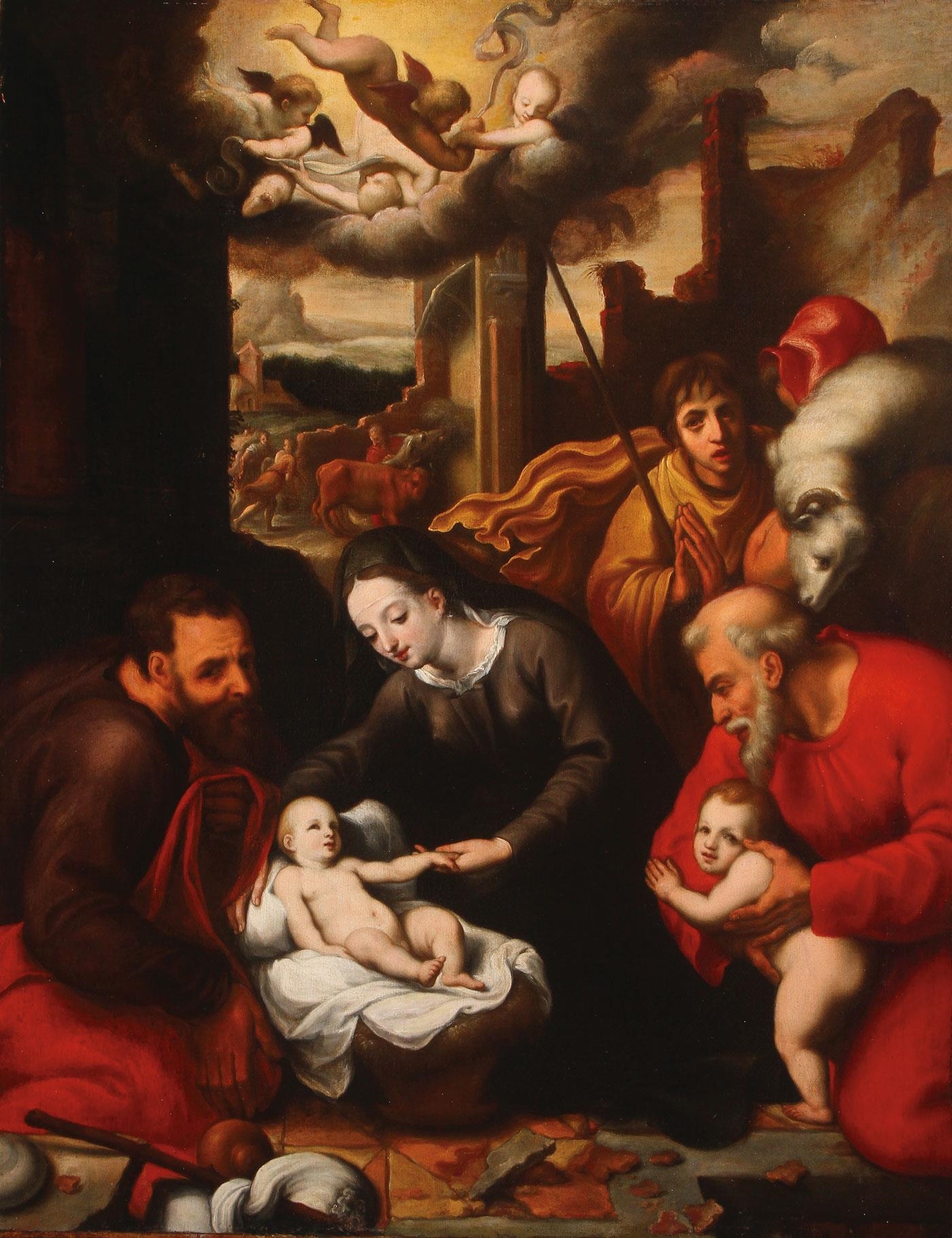 Massimo Stanzione | Adoration of the Shepherds | MutualArt