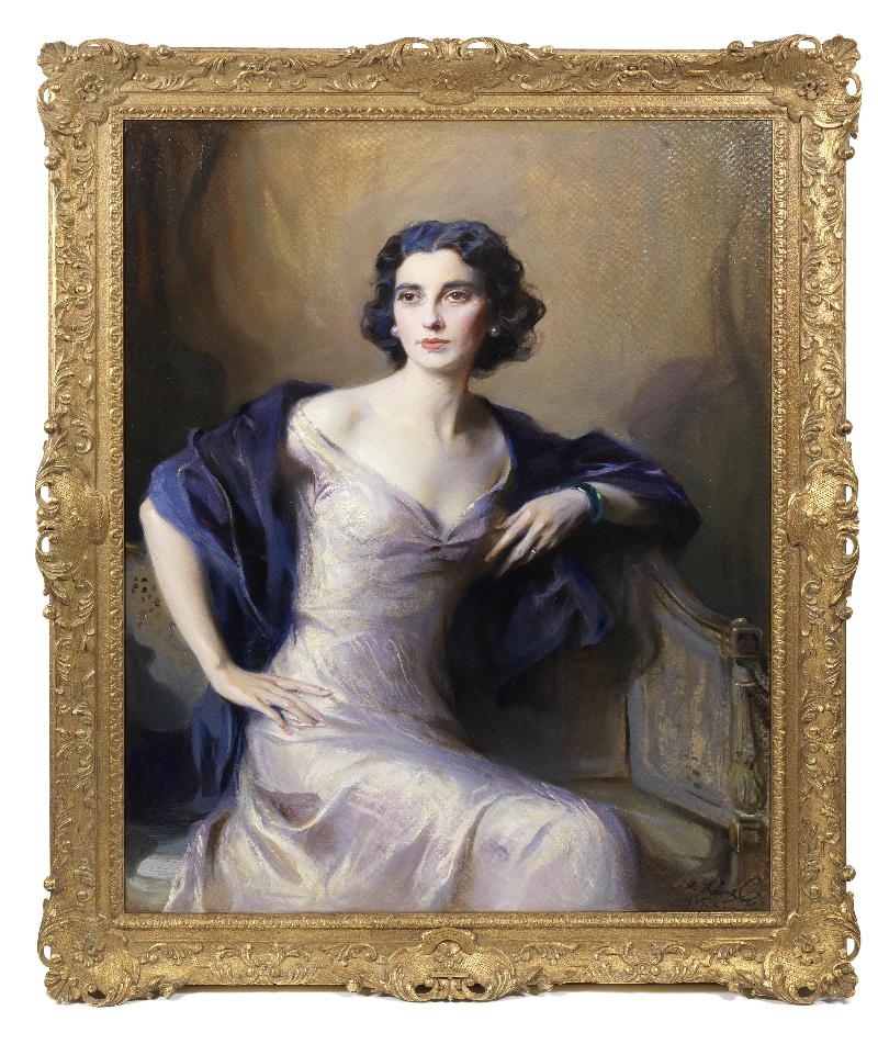 Philip Alexius de Laszlo | Portrait of Mrs Virginia Heckscher McFadden ...