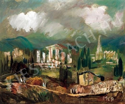 C. Pál Molnár | Italian Landscape with Ruins | MutualArt