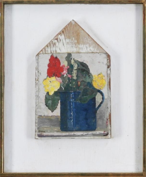 Irving Block | FLOWERS IN WATERING CAN (1966) | MutualArt