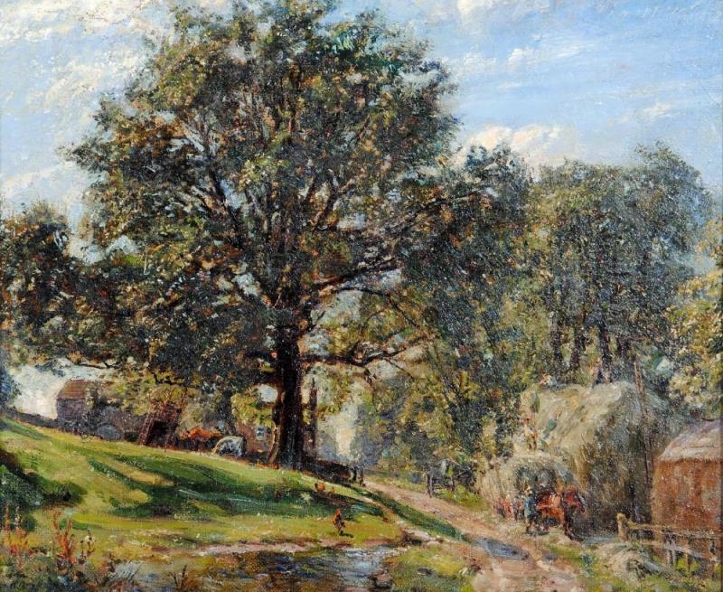 Herbert Royle | Drawing in the Hay | MutualArt