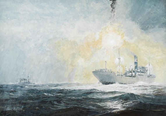 Christopher Mayger | The Wake of the Gertrud Luth (1973) | MutualArt