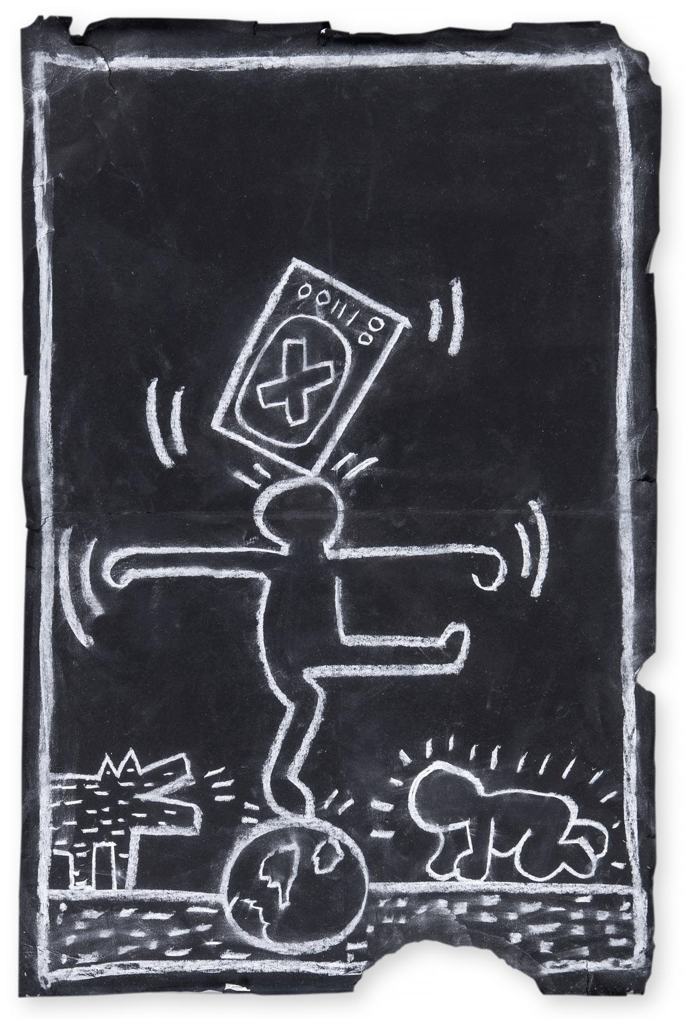 Keith Haring | Subway Drawing (1984) | MutualArt