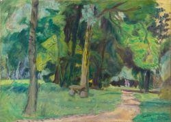 Pierre Bonnard | Personnage sous un arbre (Circa 1925) | MutualArt