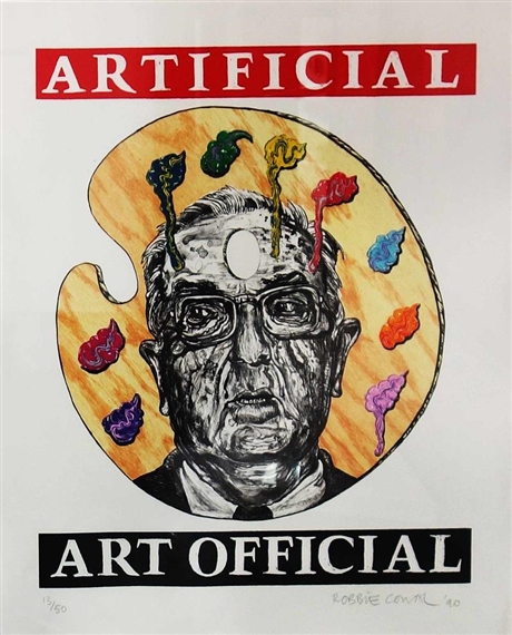 Robbie Conal | Artificial Art Official (1990) | MutualArt
