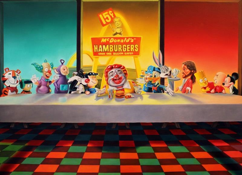 Ron English | Last Supper (2003) | MutualArt