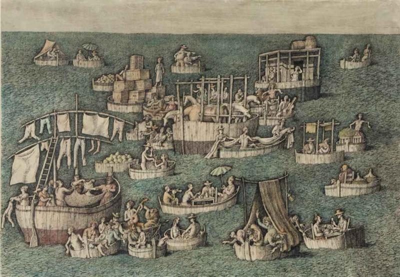 Domenico Gnoli | La Flotta Napoletana | MutualArt