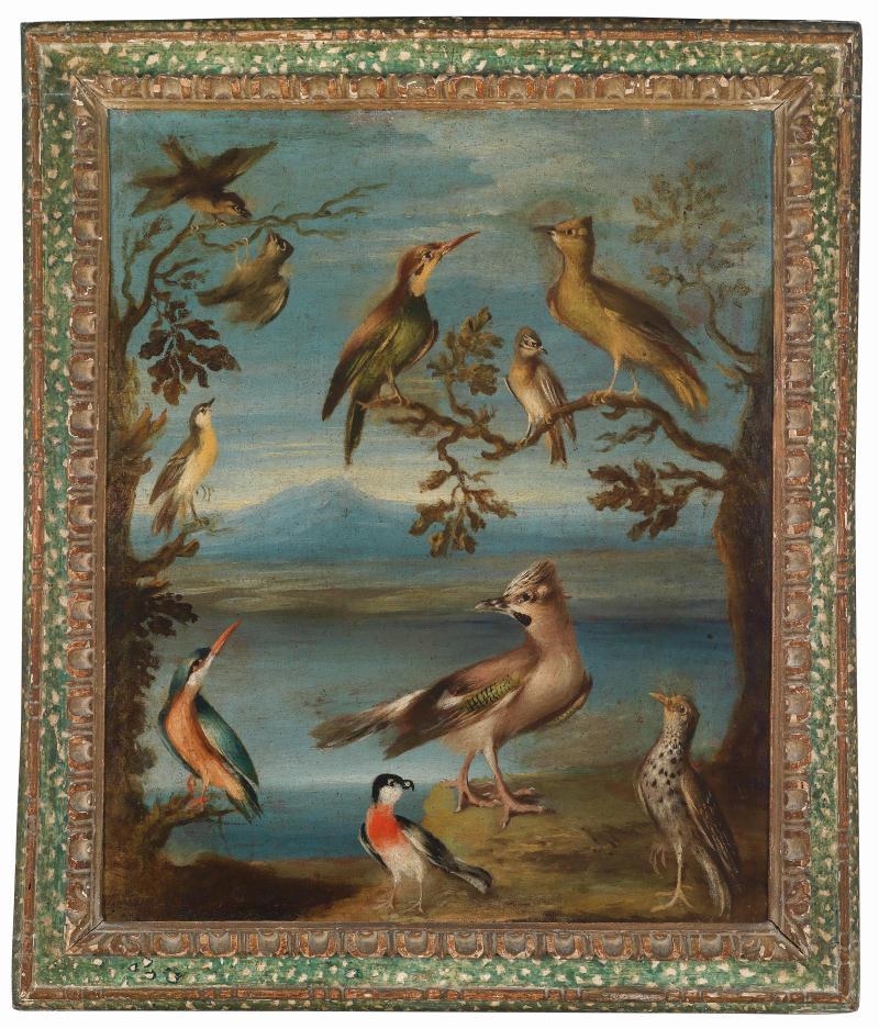 Pietro Neri Scacciati | A Pond Landscape with Birds | MutualArt
