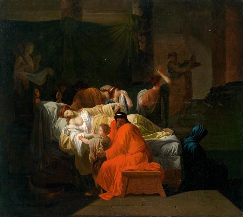 Pierre Peyron | The Death of Alcestis | MutualArt