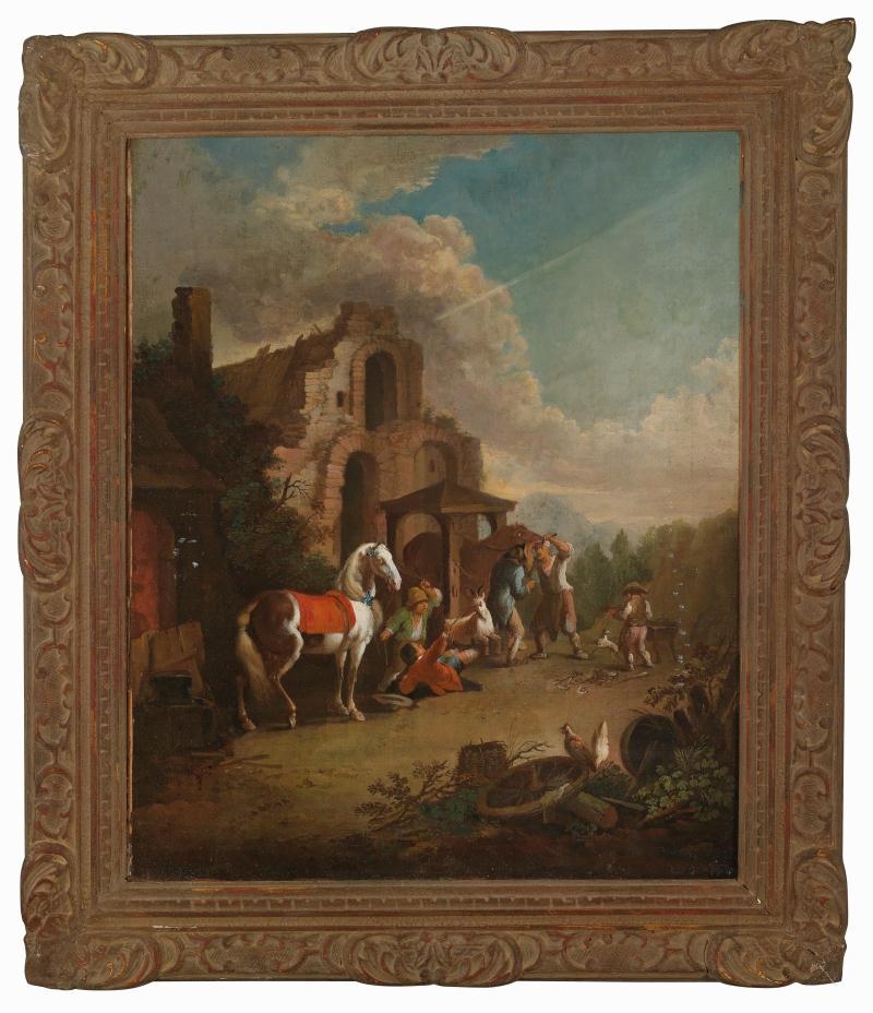 Jan Frans Soolmaker | An Assault in Front of a Smithy | MutualArt